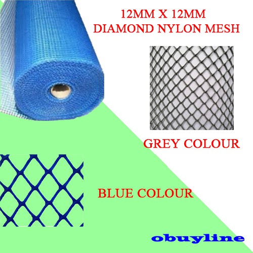 24M Nylon Diamond Mesh PVC Net Plastic Gate Guard, Garden Netting PVC ...