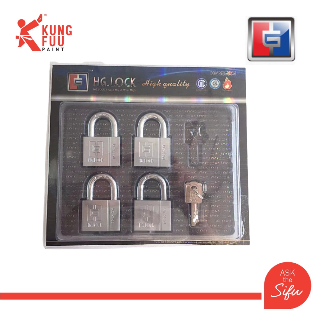Hager H/Duty Padlock (HG5950,KA504) - 50MM | Shopee Malaysia