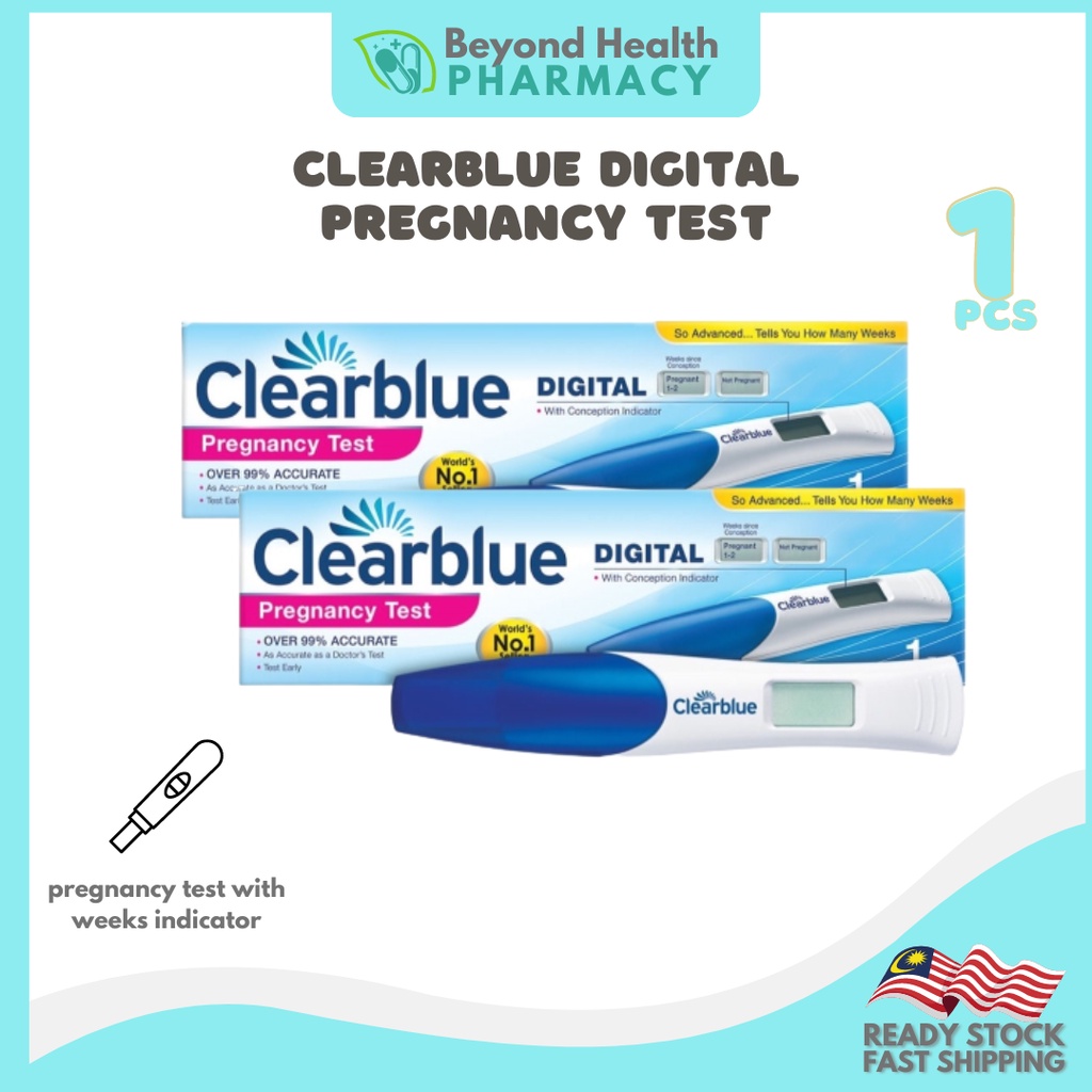 CLEARBLUE DIGITAL PREGNANCY TEST 1 TEST | Shopee Malaysia