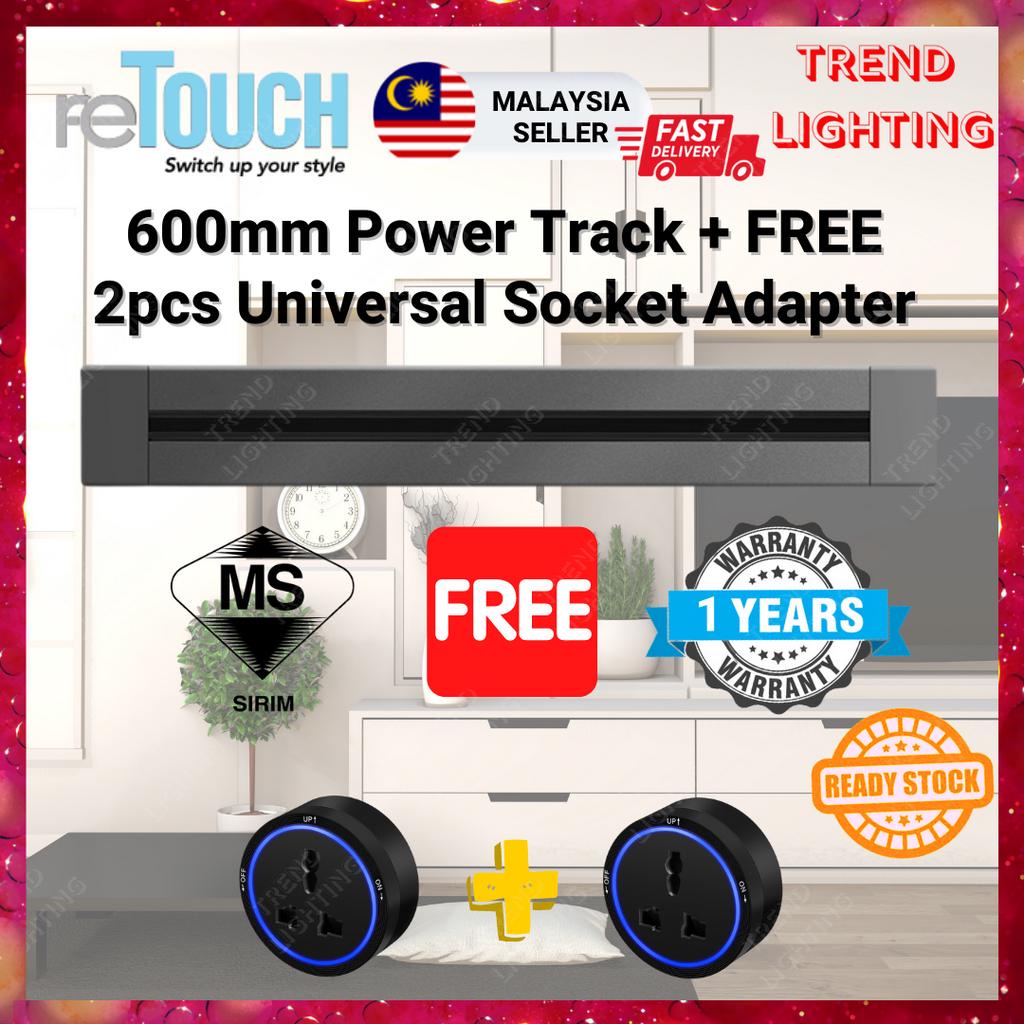 Retouch 600mm Power Track Rail + Adapter Plugs Socket Ambient Light ...