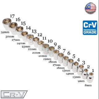 1/2" TOOLS 8 10 11 12 13 14 15 16 17 18 19 21 22 24 27 30 32 mm ...