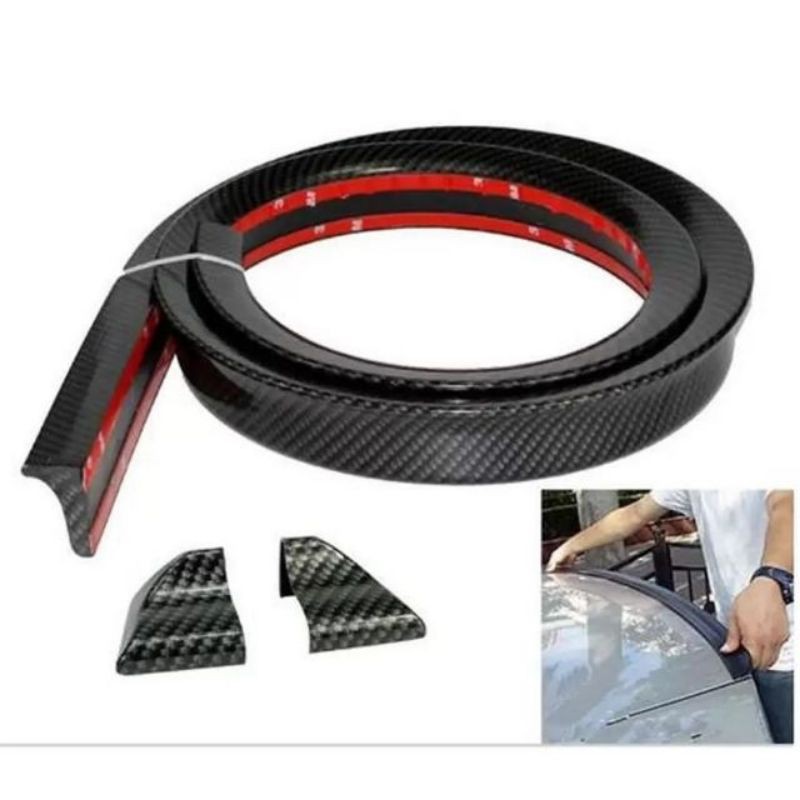 Universal Spoiler SAMURAI Ducktail Black CARBON bezza saga persona wira ...