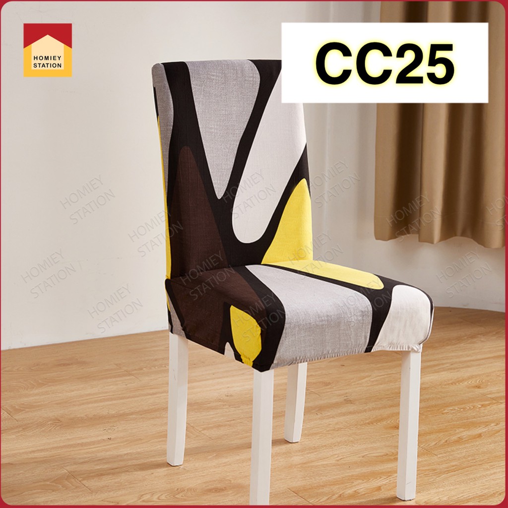 Dining Chair Cover Sarung Kerusi Chair Cover Corak Stretch Elastic ...