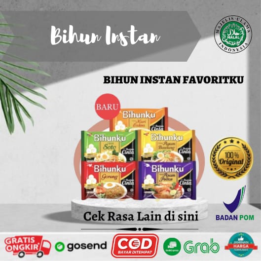 Bihunku Various Flavors Instant Vermicelli Curry Laksa Fried Soto ...