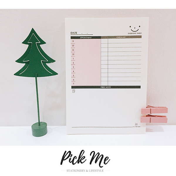 Daily Desk Note Pad (Appointment + Check List + Free Note) | Shopee ...