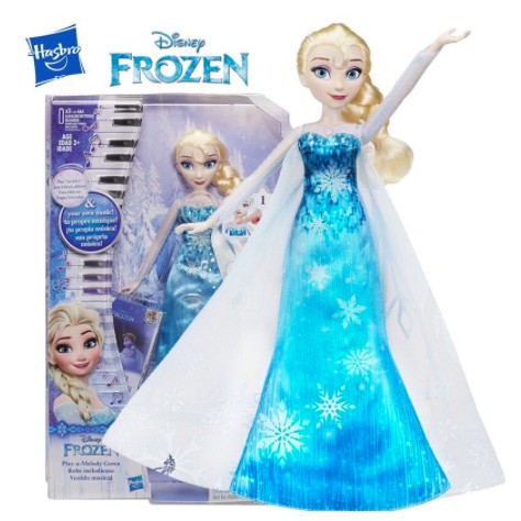 Disney Frozen Princess Elsa Play A Melody Gown Music Doll Figure Play ...