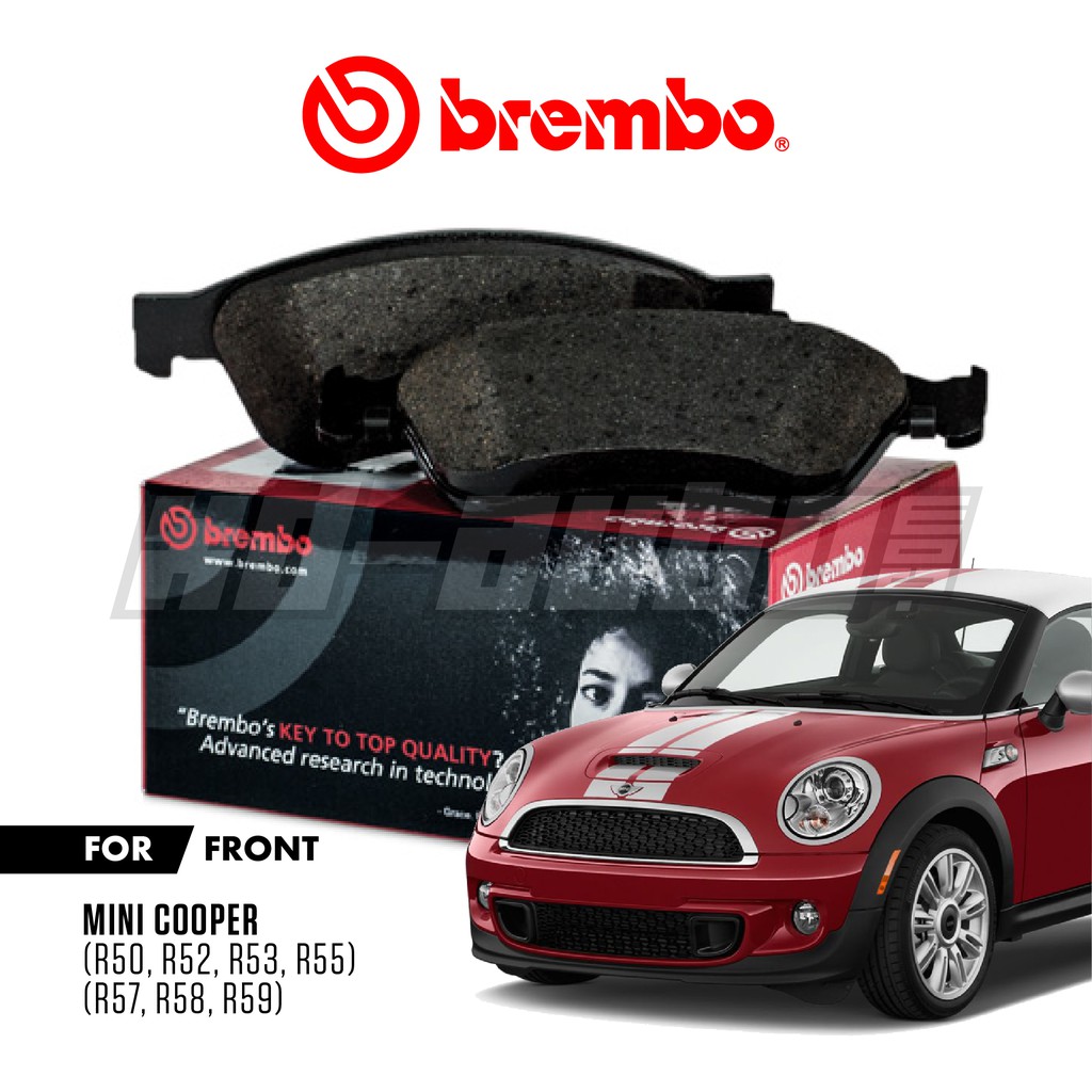(Old Stock) 100% Original BREMBO Brake Pads - Mini Cooper S R50, R52 ...