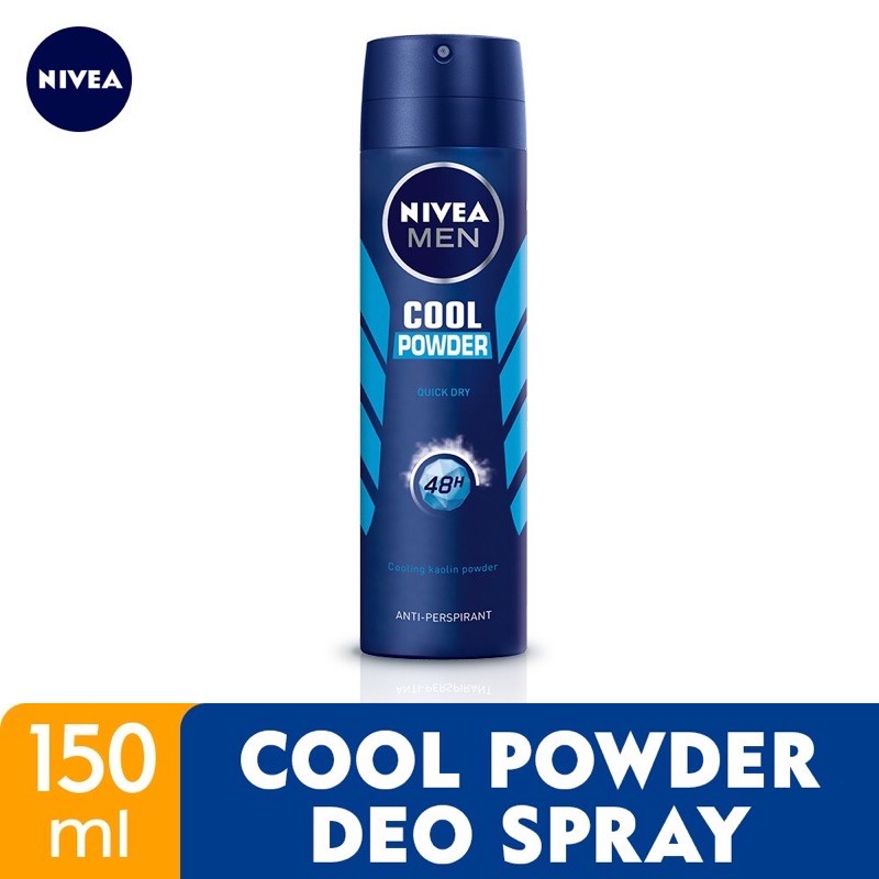 NIVEA Men Deodorant Spray - Cool Powder (150ml) | Shopee Malaysia