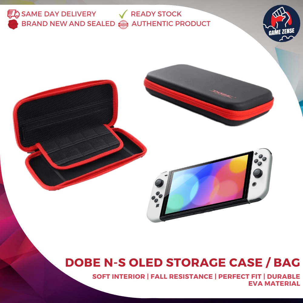 [NS OLED] DOBE Nintendo Switch OLED Storage Case | Switch OLED Travel Bag | Pouch *Original DOBE ...
