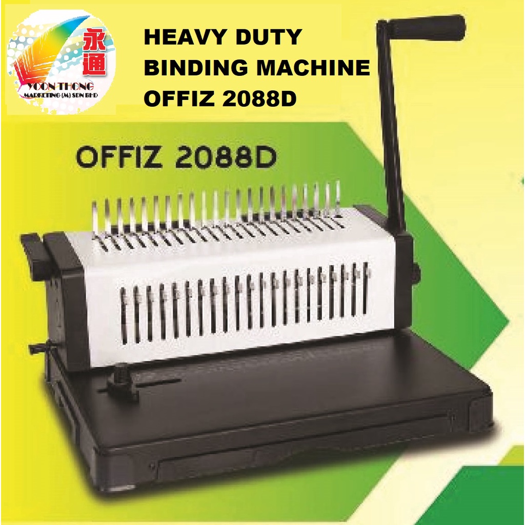 OFFIZ BINDING MACHINE / HEAVY DUTY COMB BINDING MACHINE -OFFIZ 2088D ...