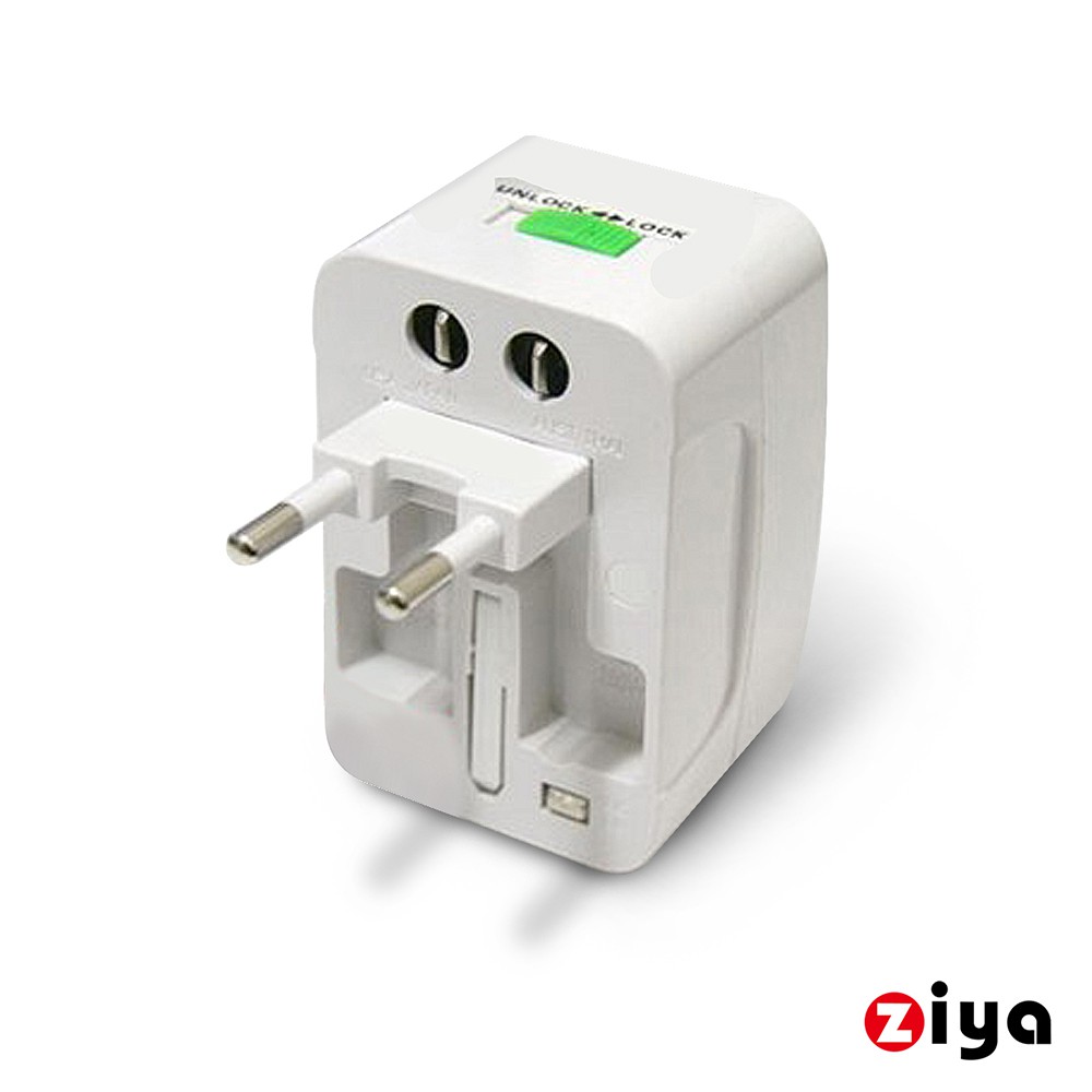 [ZIYA] Multi-Country Charger Adapter/International Socket Head (4in1 US ...