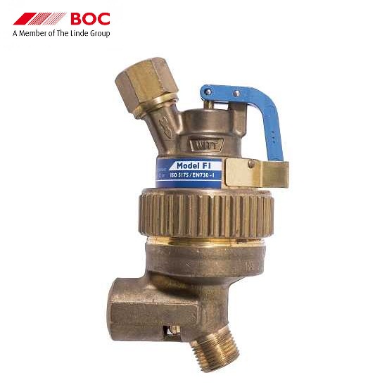 BOC Resettable Flashback Arrestor - Regulator Mounted (Oxy & Acty ...