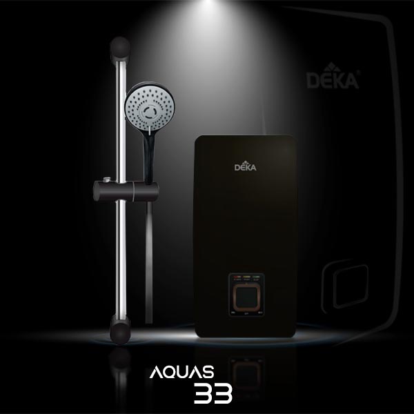 (NEW) DEKA AQUAS Water Heater DC Pump Rain Shower With Adjustable Diverter / Without Pump ...