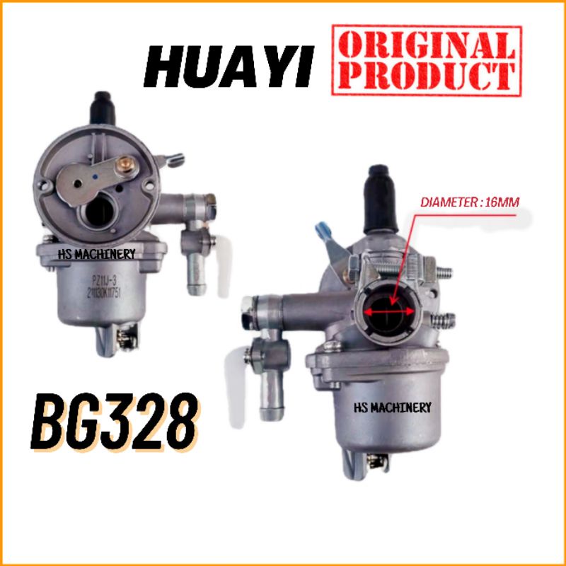 Original Huayi BG328 SUM328 Tanaka Tanika Grass Cutter Carburetor Mesin ...