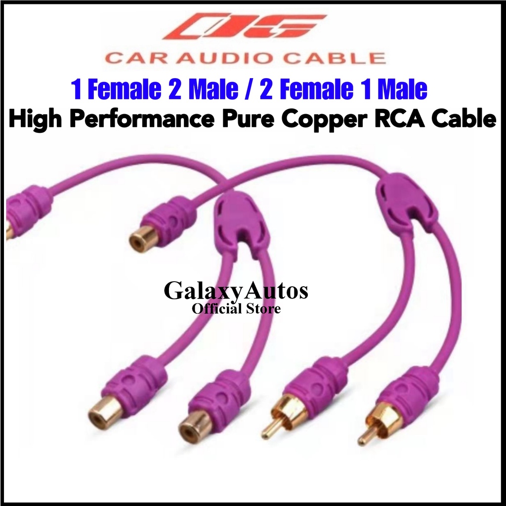 OG Pure Copper RCA Cable High Performance 1 Female To 2 male Or 1 Male ...