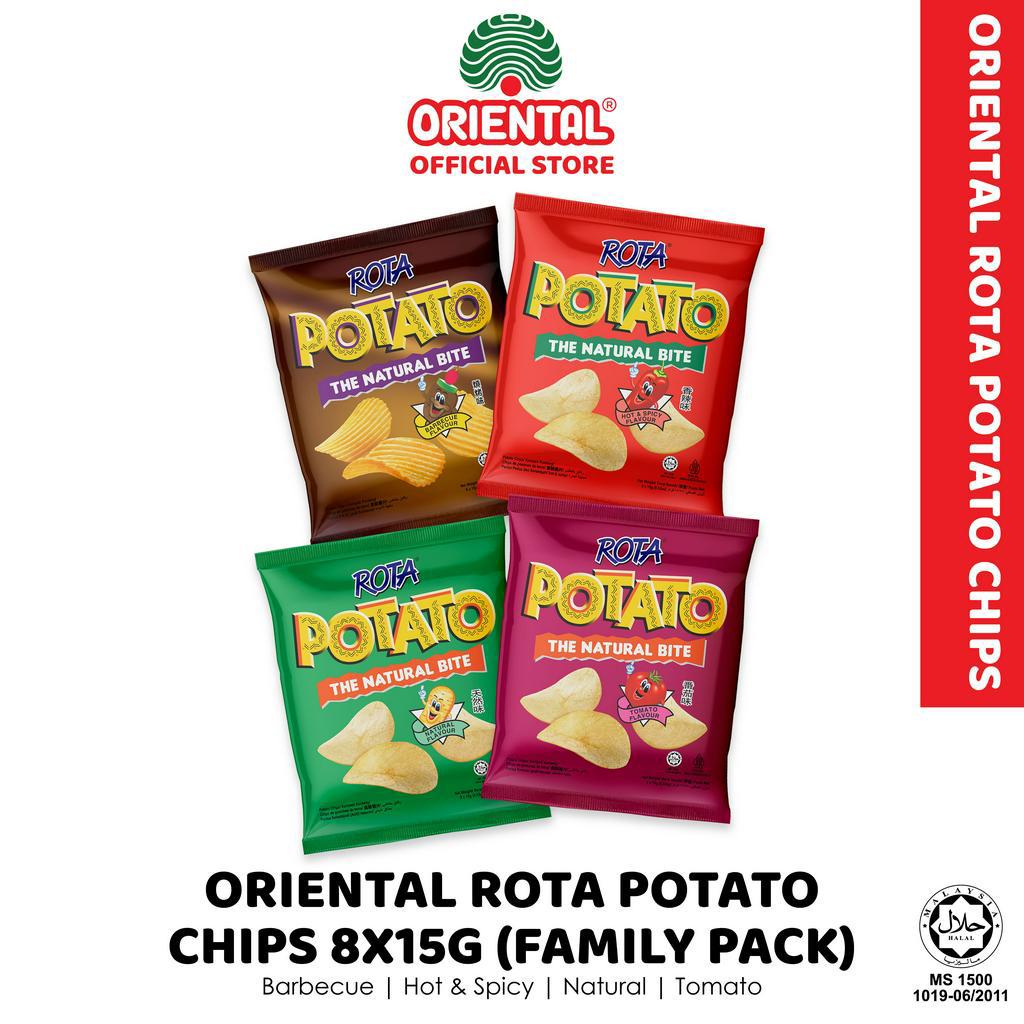 Rota POTATO CHIPS 8 x 15G (Family Pack) | Shopee Malaysia