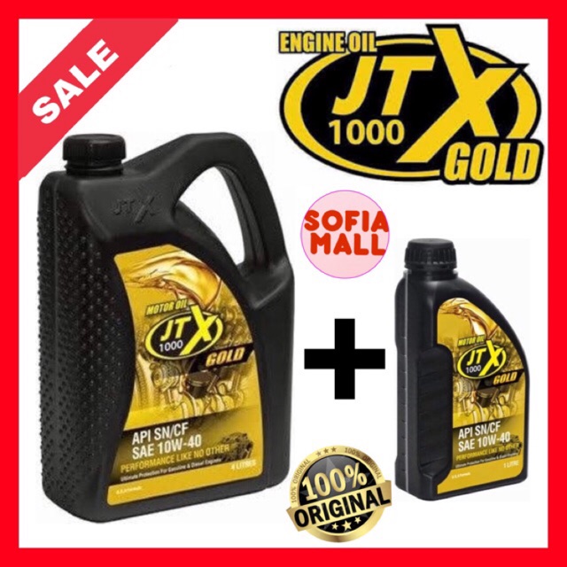 🔥HOT SET 🔥 MINYAK JTX GOLD 4 LITER + 1 LITER | Shopee Malaysia