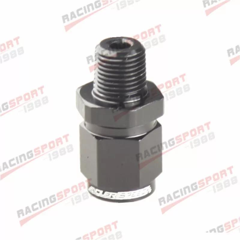 New Straight AN4 Female To 1/8" NPT Male Adapter Aluminum Fitting Black ...