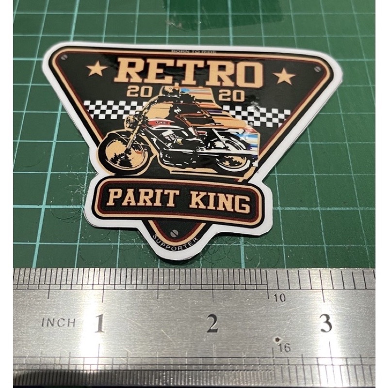 Sticker retro gathering parit king 2020 (supporter) | Shopee Malaysia