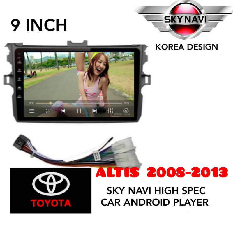TOYOTA ALTIS 2008-2013 CAR ANDROID PLAYER #IPS SCREEN #SKY NAVI T3L HIGH SPEC | Shopee Malaysia