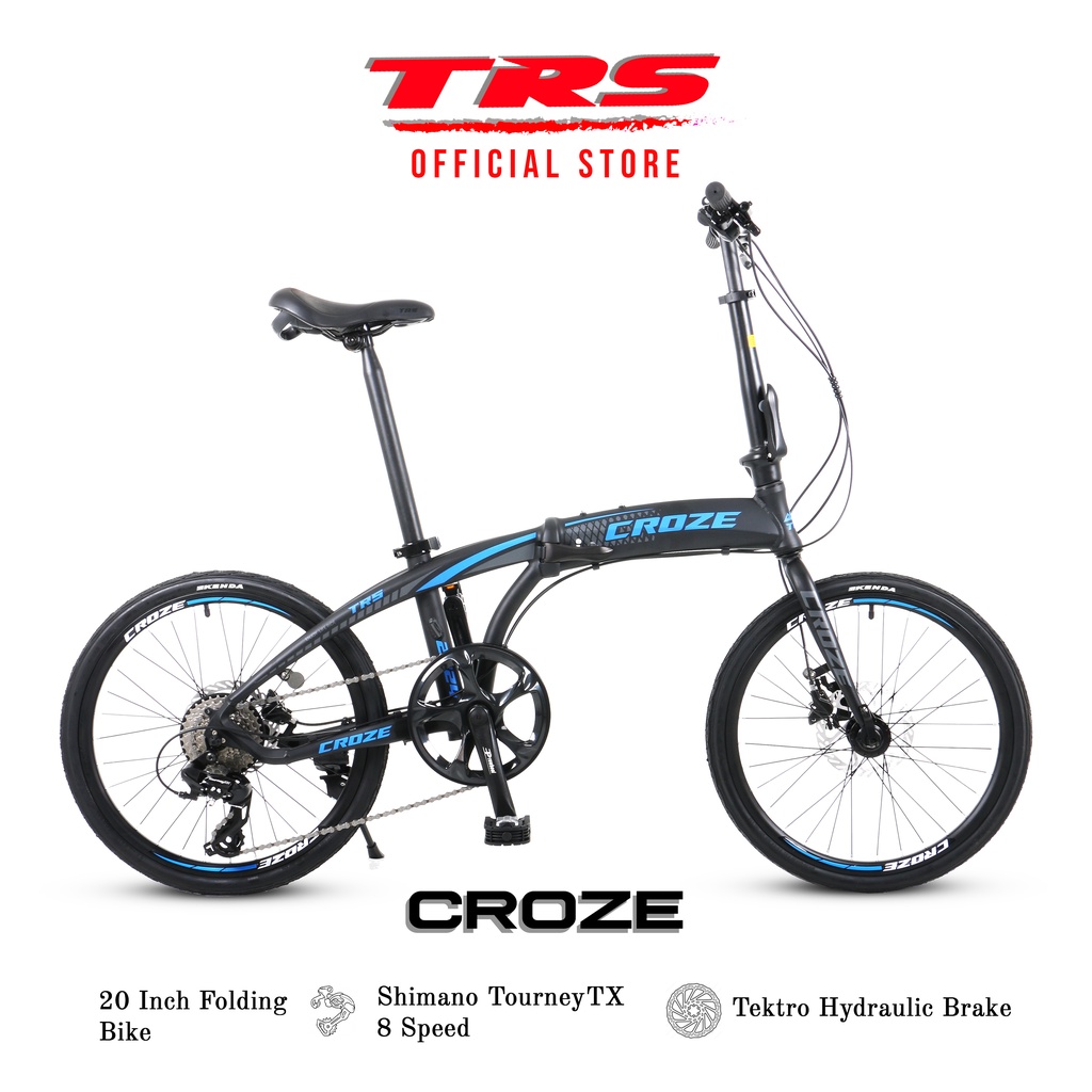 TRS Croze Aluminum Folding Bike - Shimano 1x8 Speed (20") | Shopee Malaysia