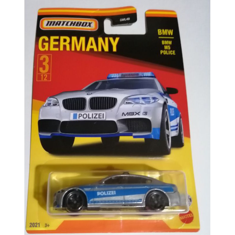 Matchbox BMW M5 Police Blue Germany Series 2021 Edition | Shopee Malaysia