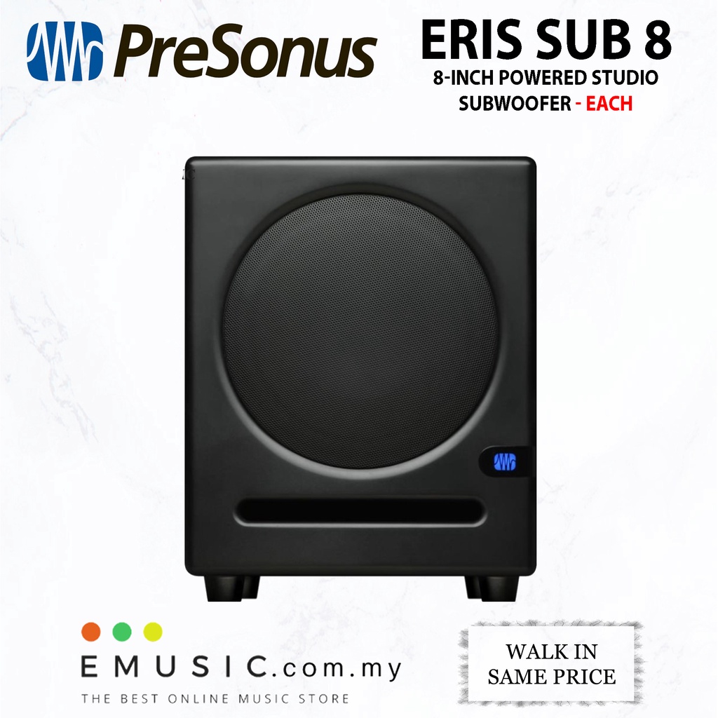 PreSonus Eris Sub 8 8-inch Powered Studio Subwoofer (Each) | Shopee ...