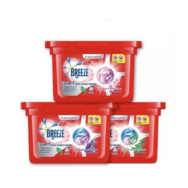 Breeze 3 in 1 Power Laundry Capsules | Shopee Malaysia