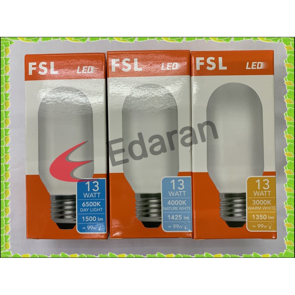 FSL 13W E27 LED STICK - 6500K , 4000K OR 3000K | Shopee Malaysia