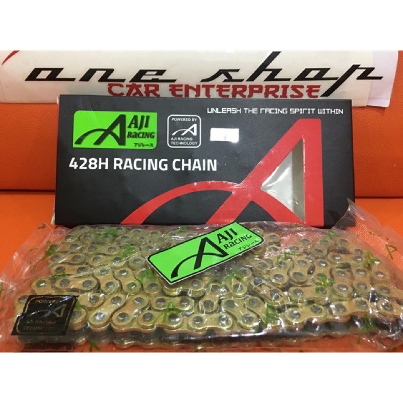 AJI RACING CHAIN RANTAI / GOLD 428H-122/132L (Y15ZR/LC135/RS150/EX5 ...