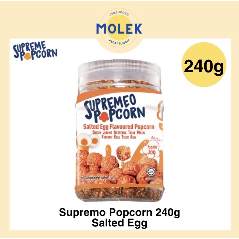 Supremo Popcorn Caramel Butter/ Salted Egg/ Chocolate (240g) | Shopee ...