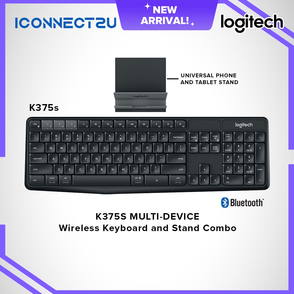 Logitech K375s Multi Device Wireless Keyboard And Stand Combo Log 920 008250 Shopee Malaysia
