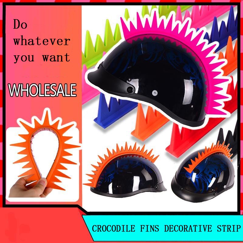 5Color Reflective Rubber Dirt Biker Motocross Mohawk Biker Helmet ...