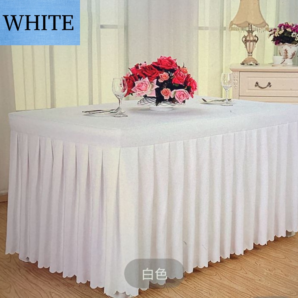 {TMH2089} FULL COVER ~JC / PQ Gred AAA~ Alas Meja Banquet / Skirting ...