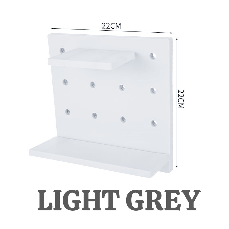 DIY Wall Shelf Rack Pegboard Hole Hardboard Perforated Board Wall Mount ...