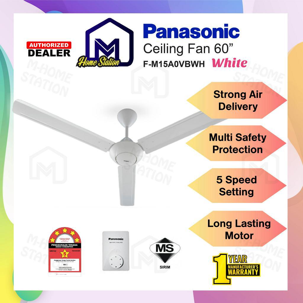 Panasonic 60" 3 Blades Ceiling Fan with 5 Speed Regulator Kipas Siling ...