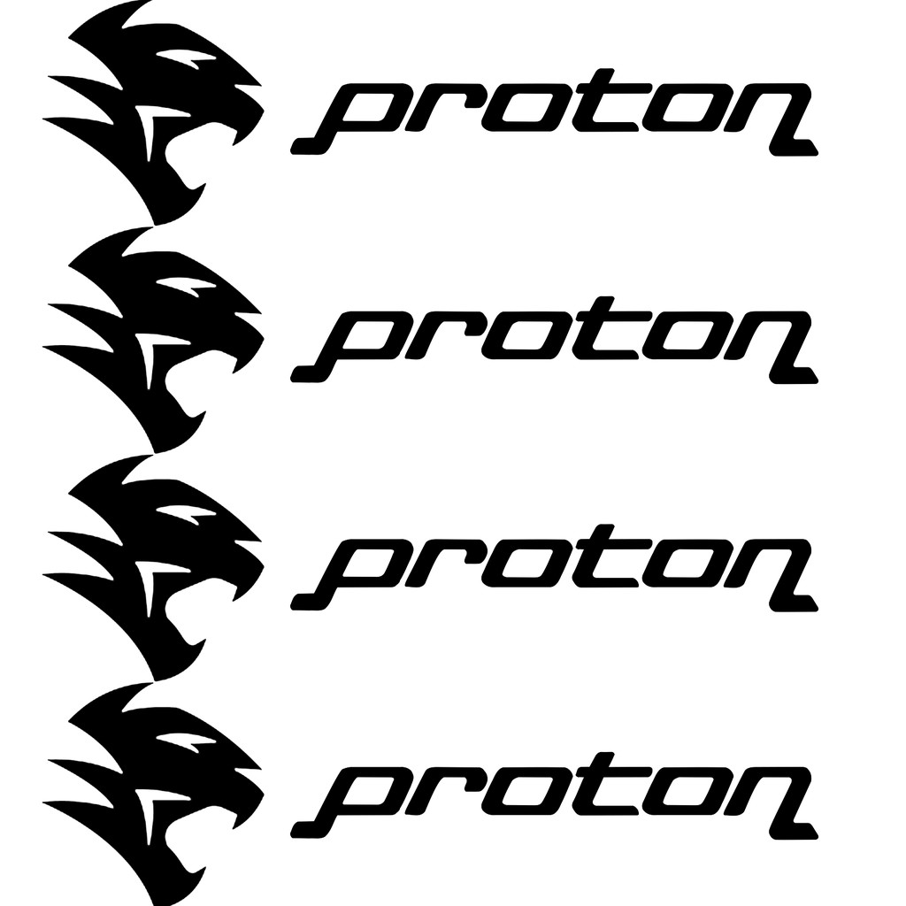 [4 PIECES!!!]proton car handle stiker decal oracal Cutting Sticker For ...