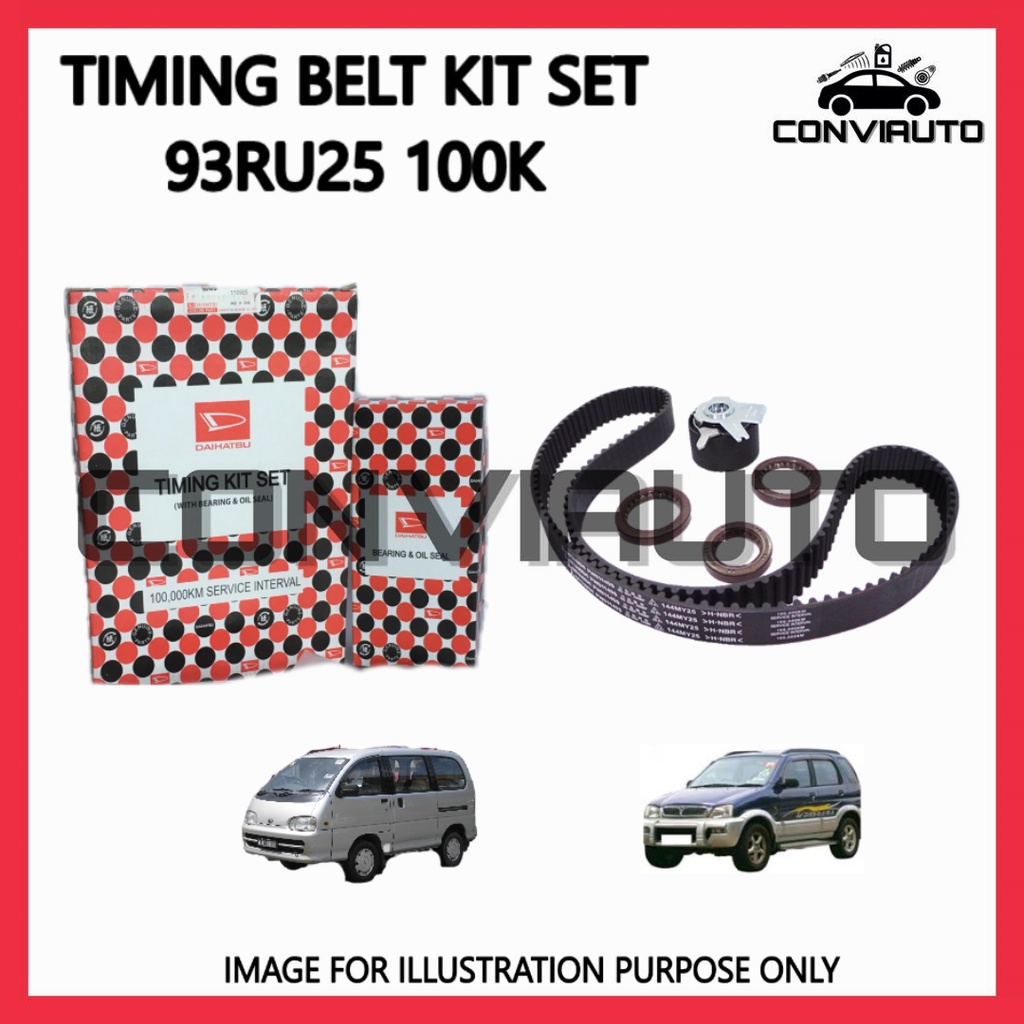 PERODUA KEMBARA RUSA 1.3 S89 TIMING BELT SET 100,000KM 93RU25 (13568 ...
