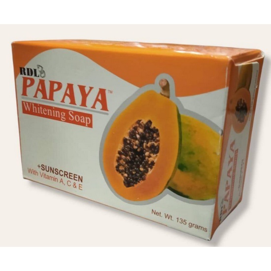 RDL Papaya Whitening Bar Soap / Sabun Buku Memutih Betik 135g | Shopee ...