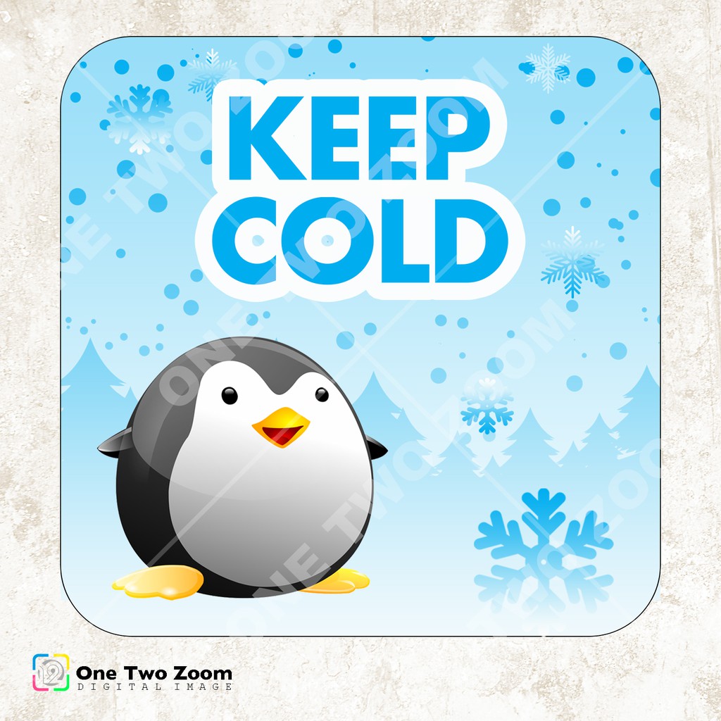KEEP COLD Sticker | Keep Frozen | Homemade Food Bakery Packaging Label ...