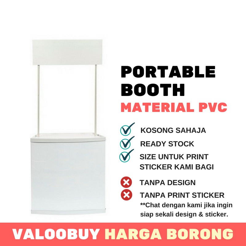PVC Portable Booth, Fold-able PVC Promotion Table Display Counter ...