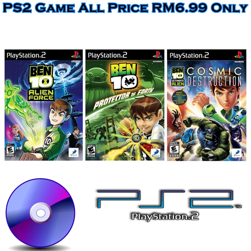 PS2 Game Ben 10 Series(Burn Disc,Not Original Disc) | Shopee Malaysia