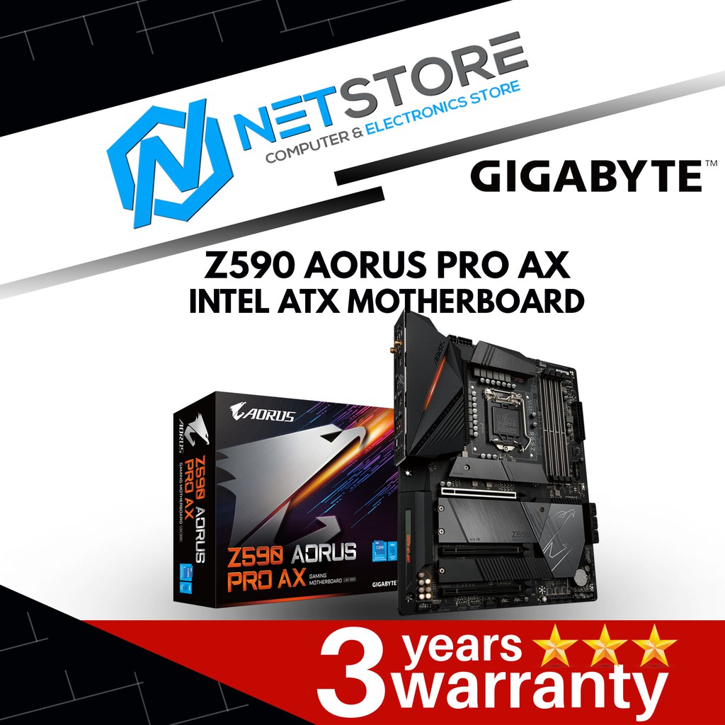GIGABYTE Z590 AORUS PRO AX INTEL Z590 ATX MOTHERBOARD | Shopee Malaysia