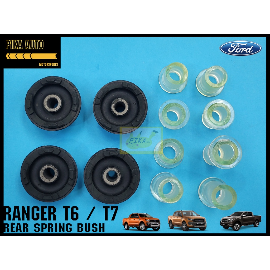 SILICONE FORD RANGER T6/T7 MAZDA FIGHTER BT-50 REAR SPRING BUSH SET ...