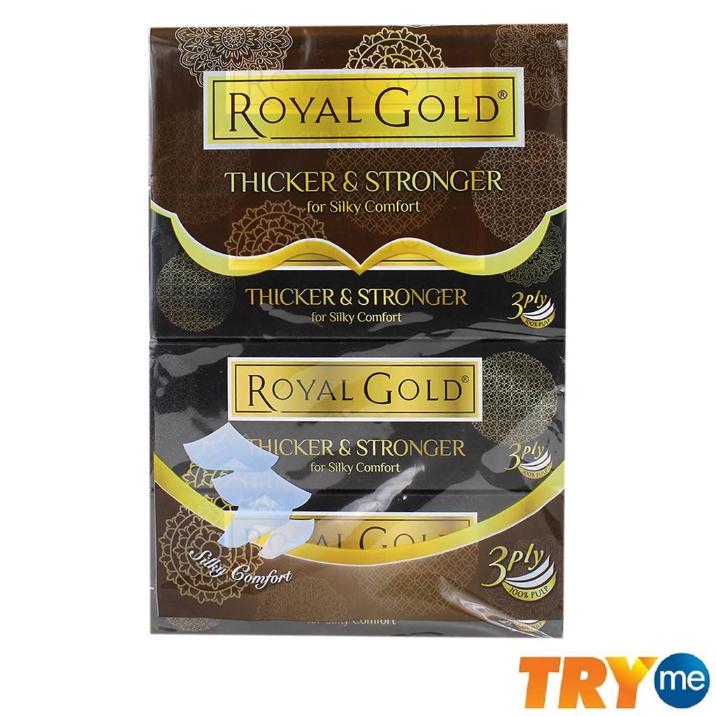 Royal Gold Luxurious Facial Tissue PBPB-521 (3ply x 4 box x 80’s ...