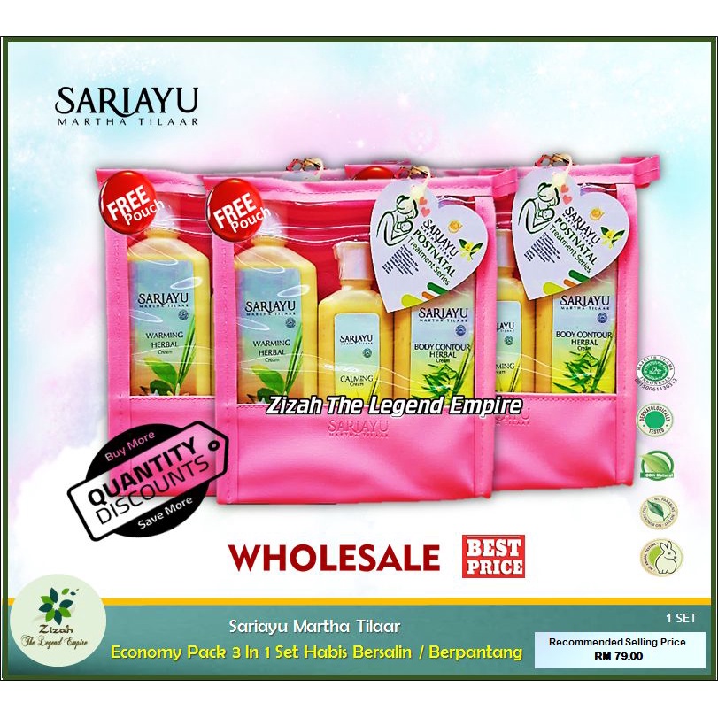 🔥 HARGA BORONG ]🔥 Sariayu Set Bersalin / Set Berpantang 3 In 1 ( Tapel ...