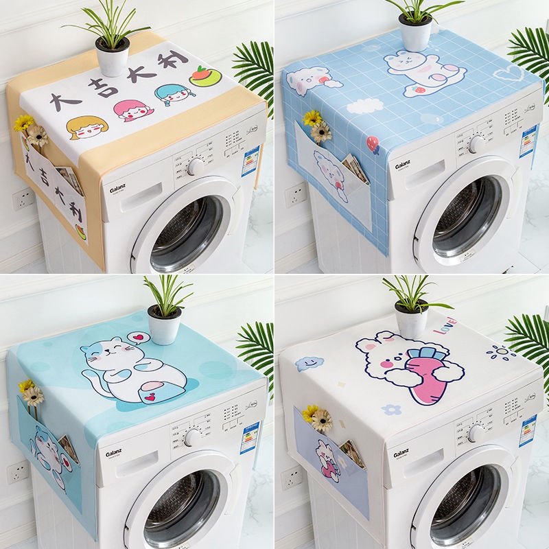 Drum Washing Machine Sunscreen Cloth Single Door Double Door Refrigerator Top Cover Cloth ...