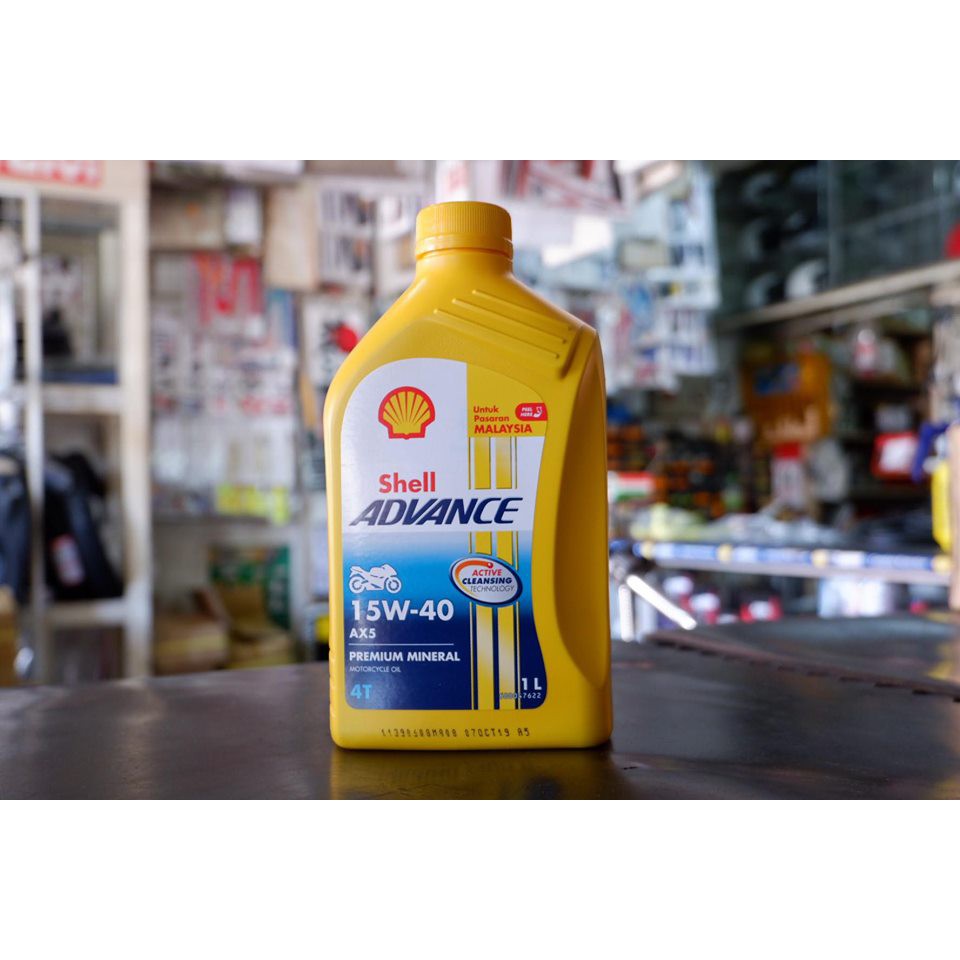 SHELL ADVANCE 15W-40 AX5 4T 1L | Shopee Malaysia