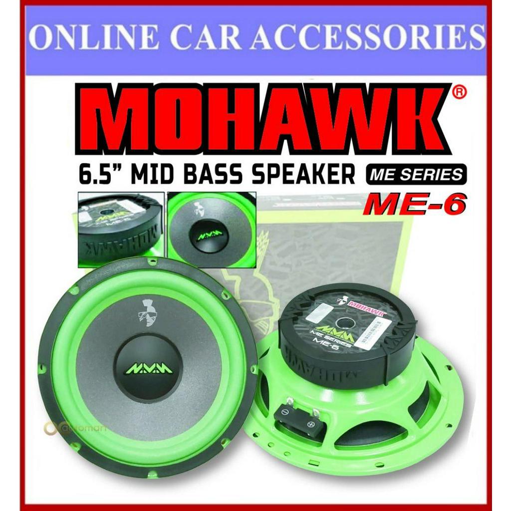Mohawk ME SERIES 6.5” inch Bass Mid 120w Car Speaker Spk Kereta Spiker ...