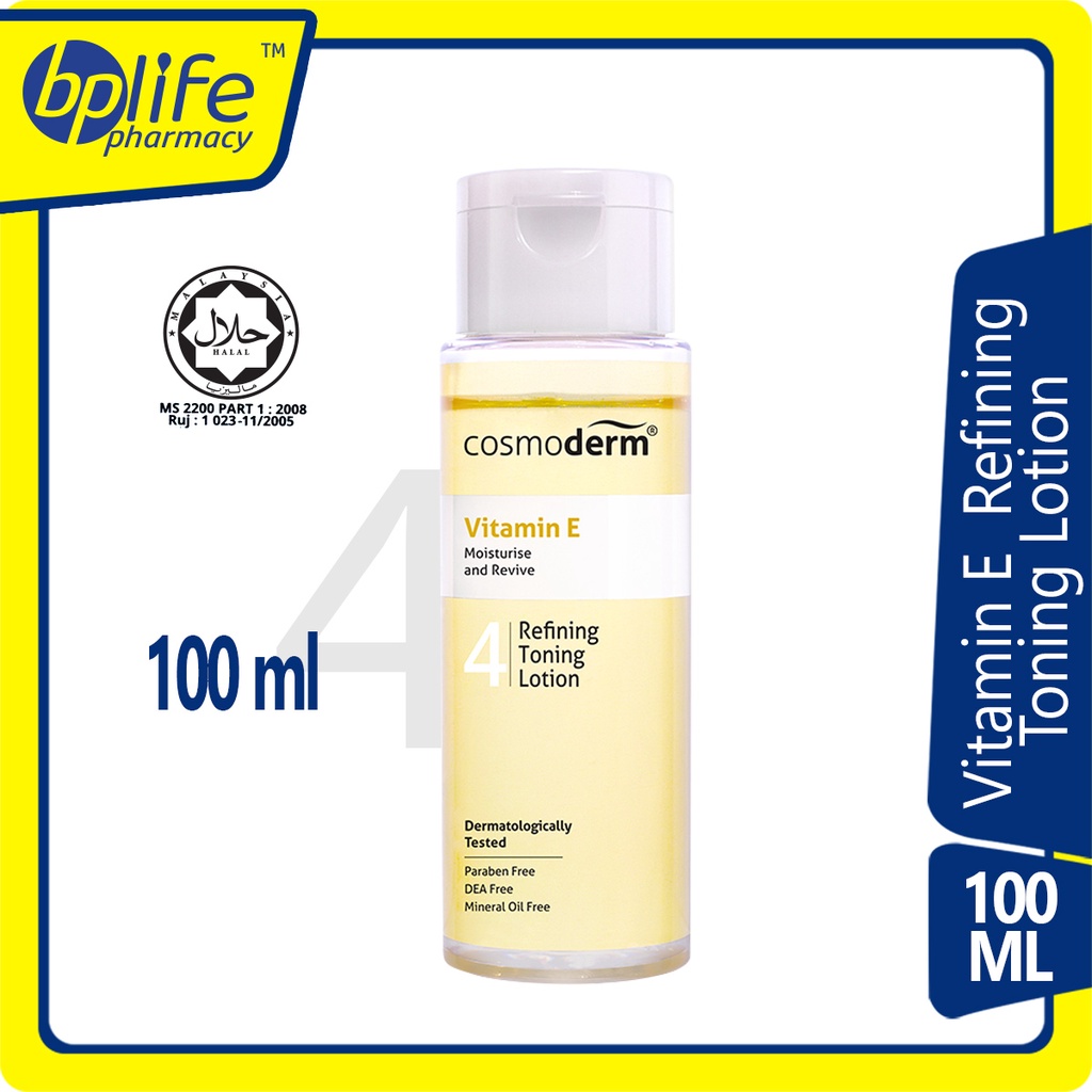 Cosmoderm Vitamin E Refining Toning Lotion 100ml | Shopee Malaysia